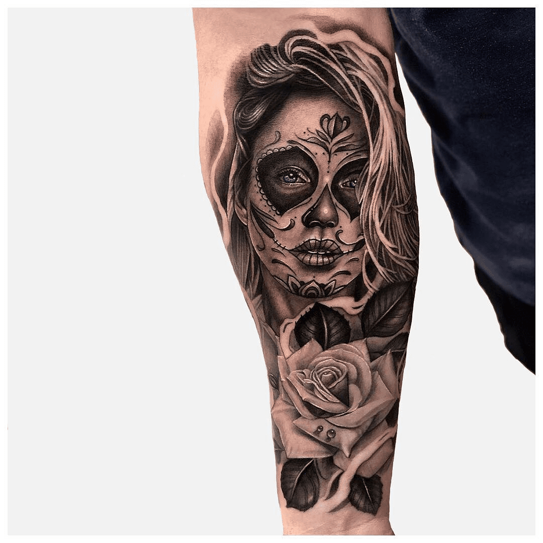 Creative Dia de los Muertos Tattoo Ideas for Men and Women: Elegant ...