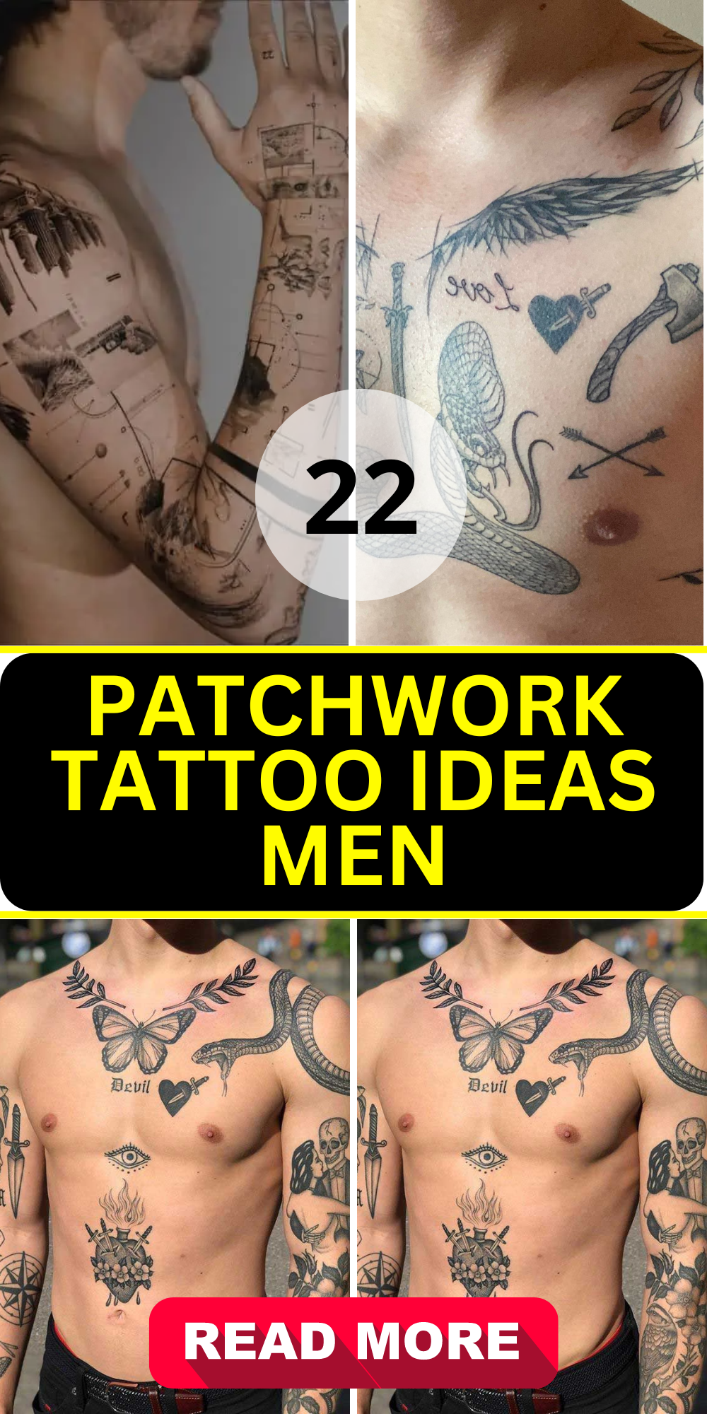 Exploring Patchwork Tattoo Ideas for Men: A Visual Guide