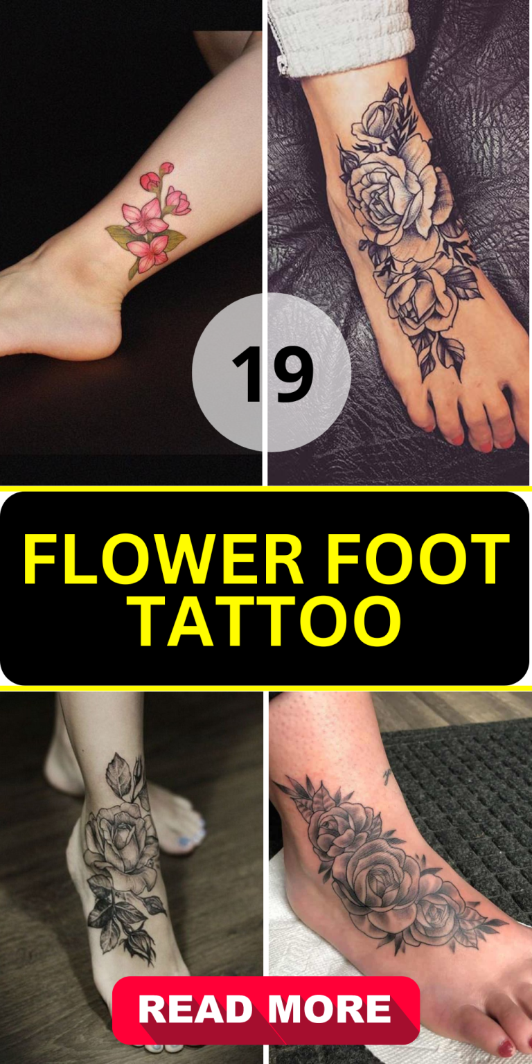 Flower Foot Tattoo Inspirations for Stylish Expression