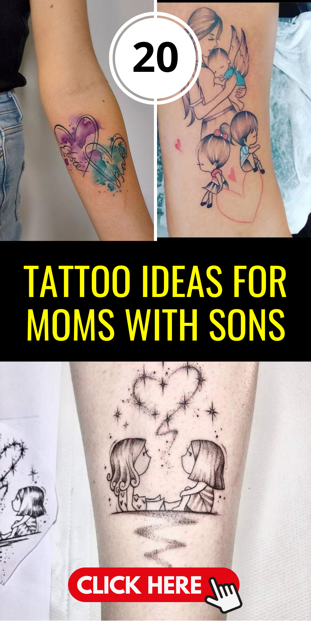 Cherished Bonds: Tattoo Ideas for Moms with Sons to Treasure Forever