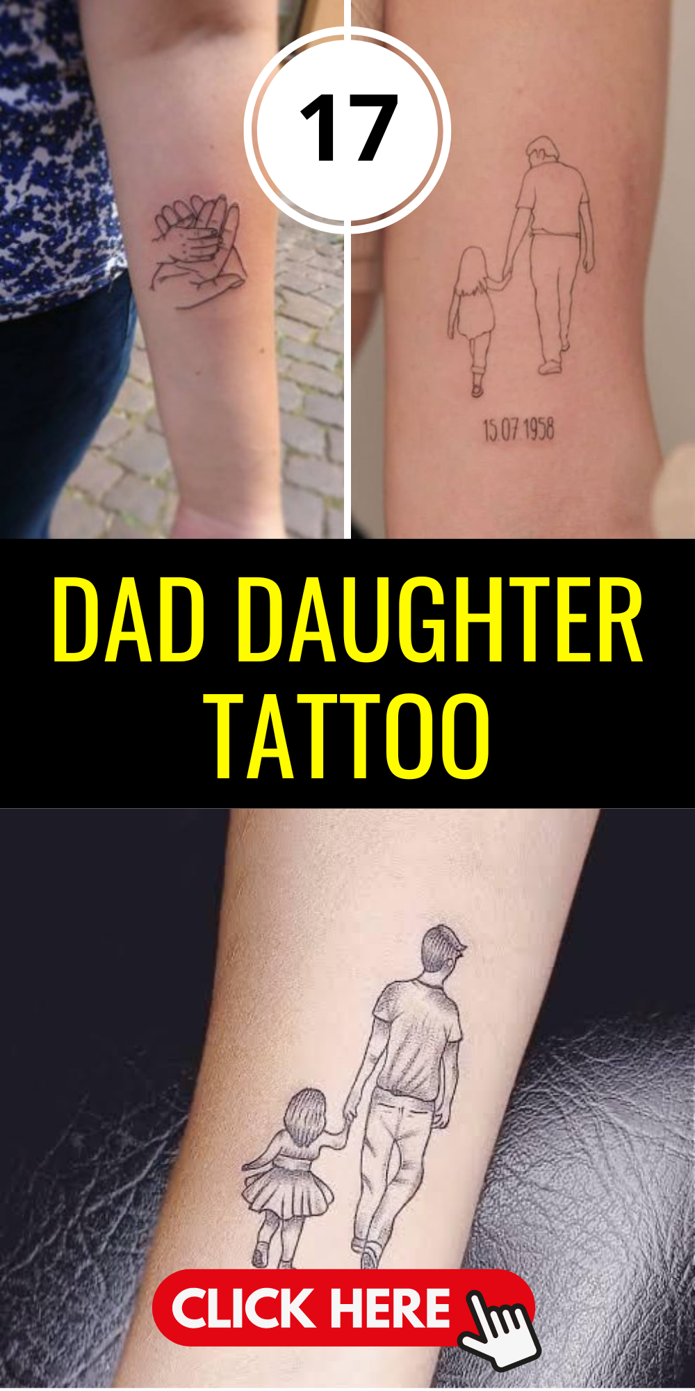 Heartfelt Dad Daughter Tattoos: Capturing Family Bonds in Ink
