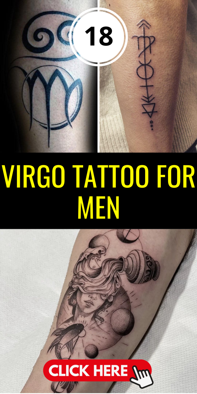 Virgo tattoo for men: Best ideas from small minimalist designs to bold ...
