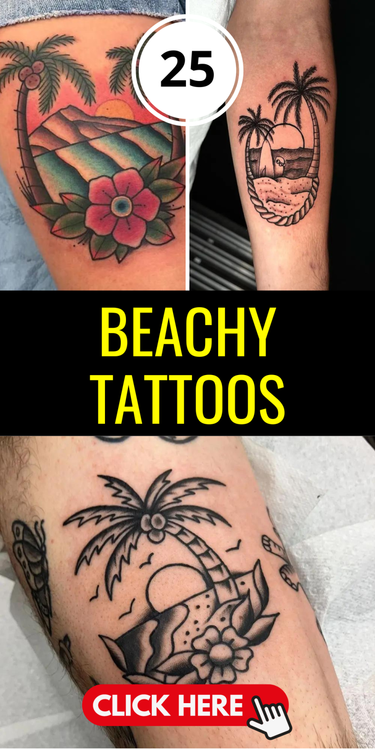 Beachy Tattoos for Men and Women: Small, Simple, and Cute Summer ...