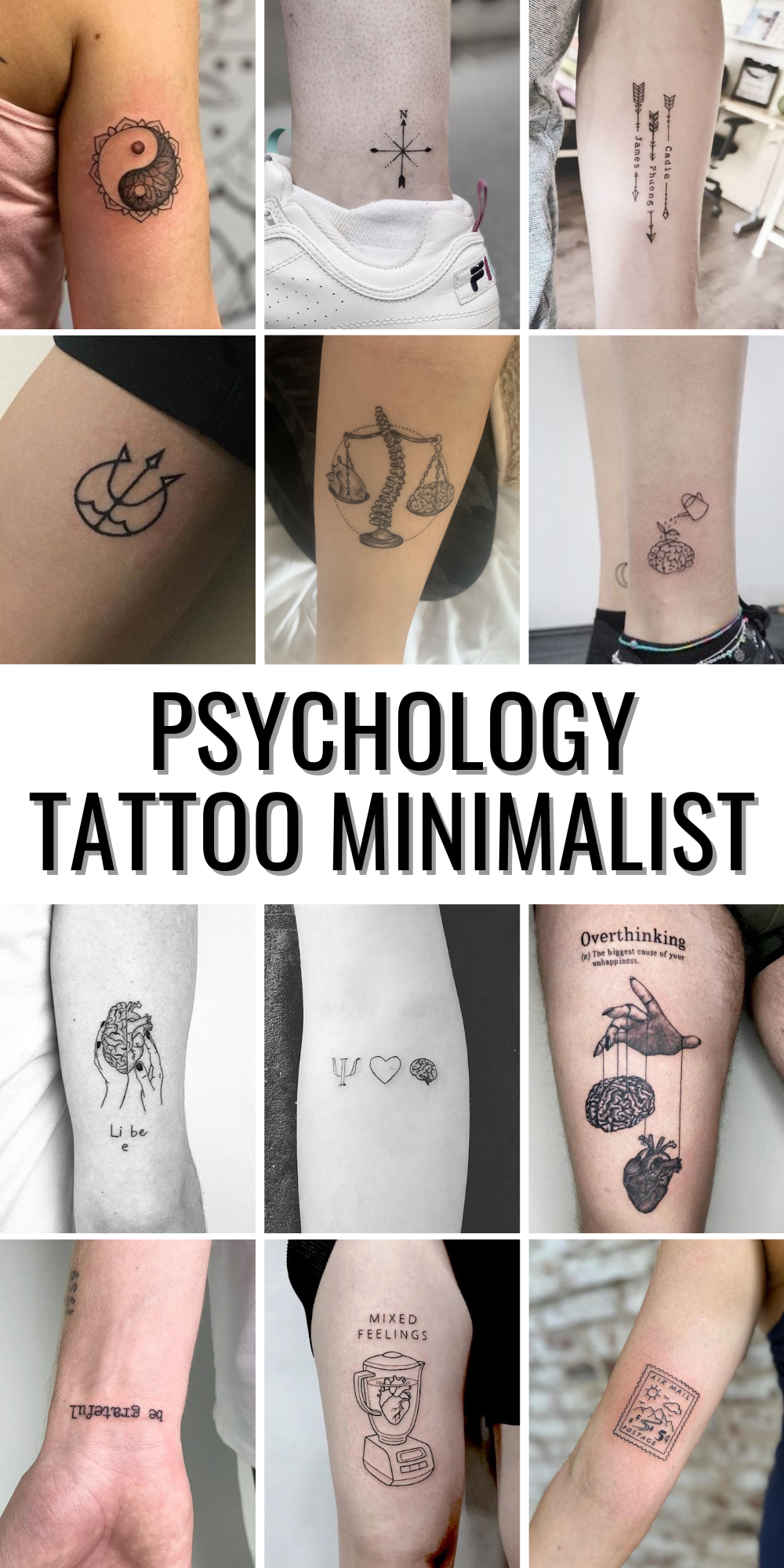 Minimalist Psychology Tattoos: Symbols of Mind and Balance