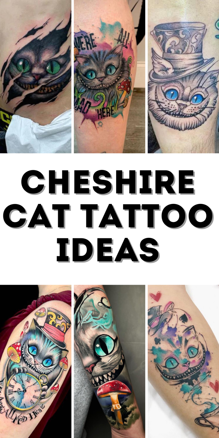Creative Cheshire Cat Tattoo Ideas: Small, Simple, Watercolor, and ...