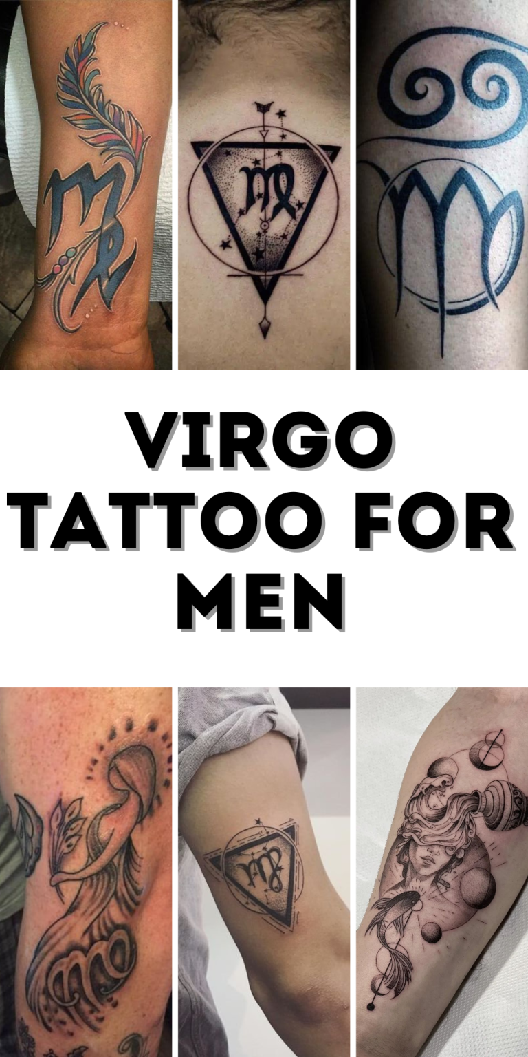 Virgo tattoo for men: Best ideas from small minimalist designs to bold ...