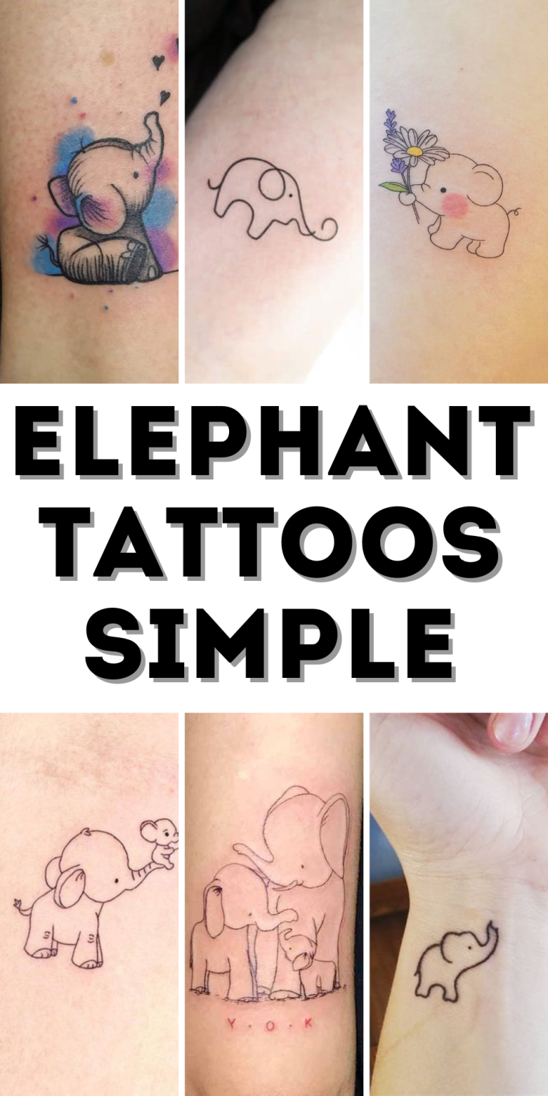 Elephant Tattoos Simple: Minimalist Designs for Every Taste