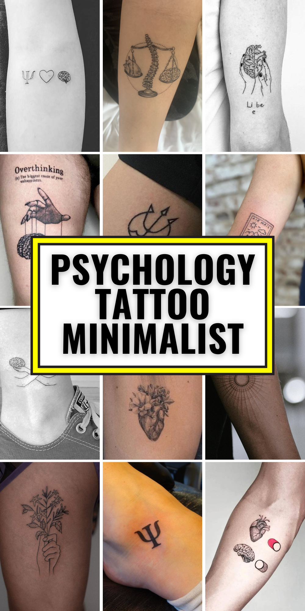Minimalist Psychology Tattoos: Symbols of Mind and Balance