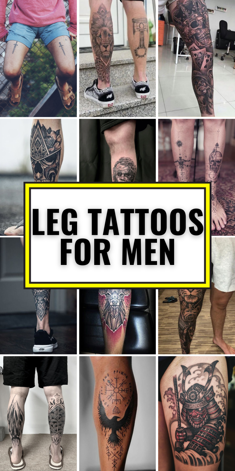 Cool and Unique Leg Tattoo Ideas for Men: Meaningful Designs for Calves ...