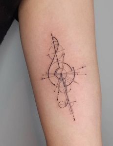 Inspiring Music Inspired Tattoo Designs for Men and Women from Simple ...