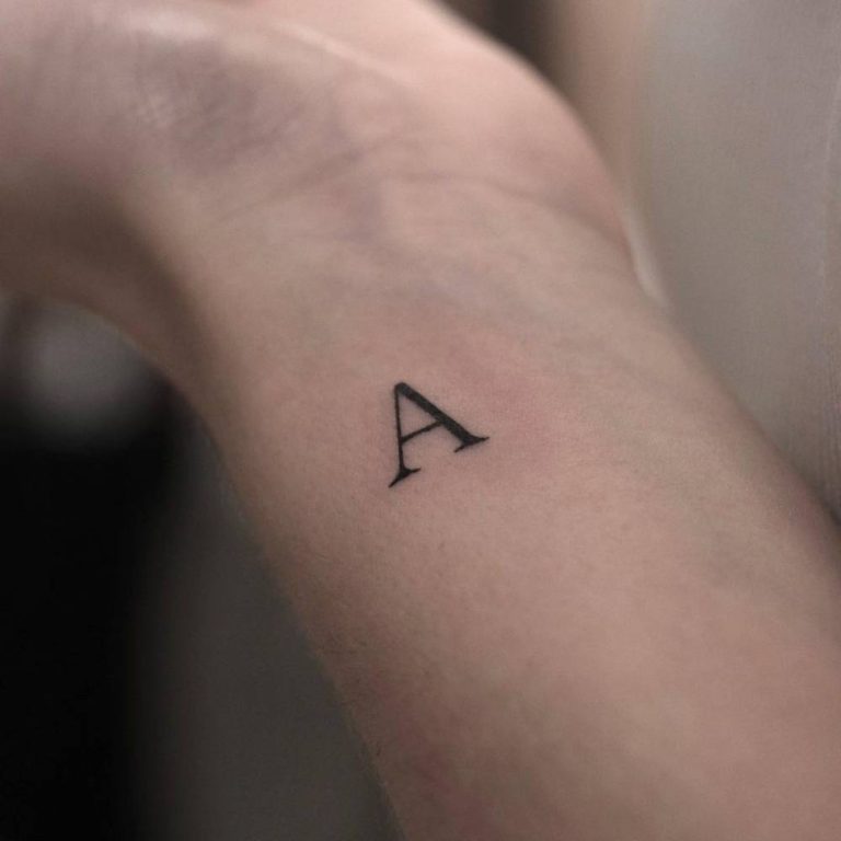Exploring the Art of Letter A Tattoos: Simple to Regal Designs