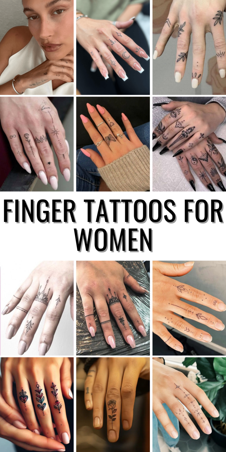 Meaningful and Delicate Finger Tattoos for Women: Unique Designs with ...