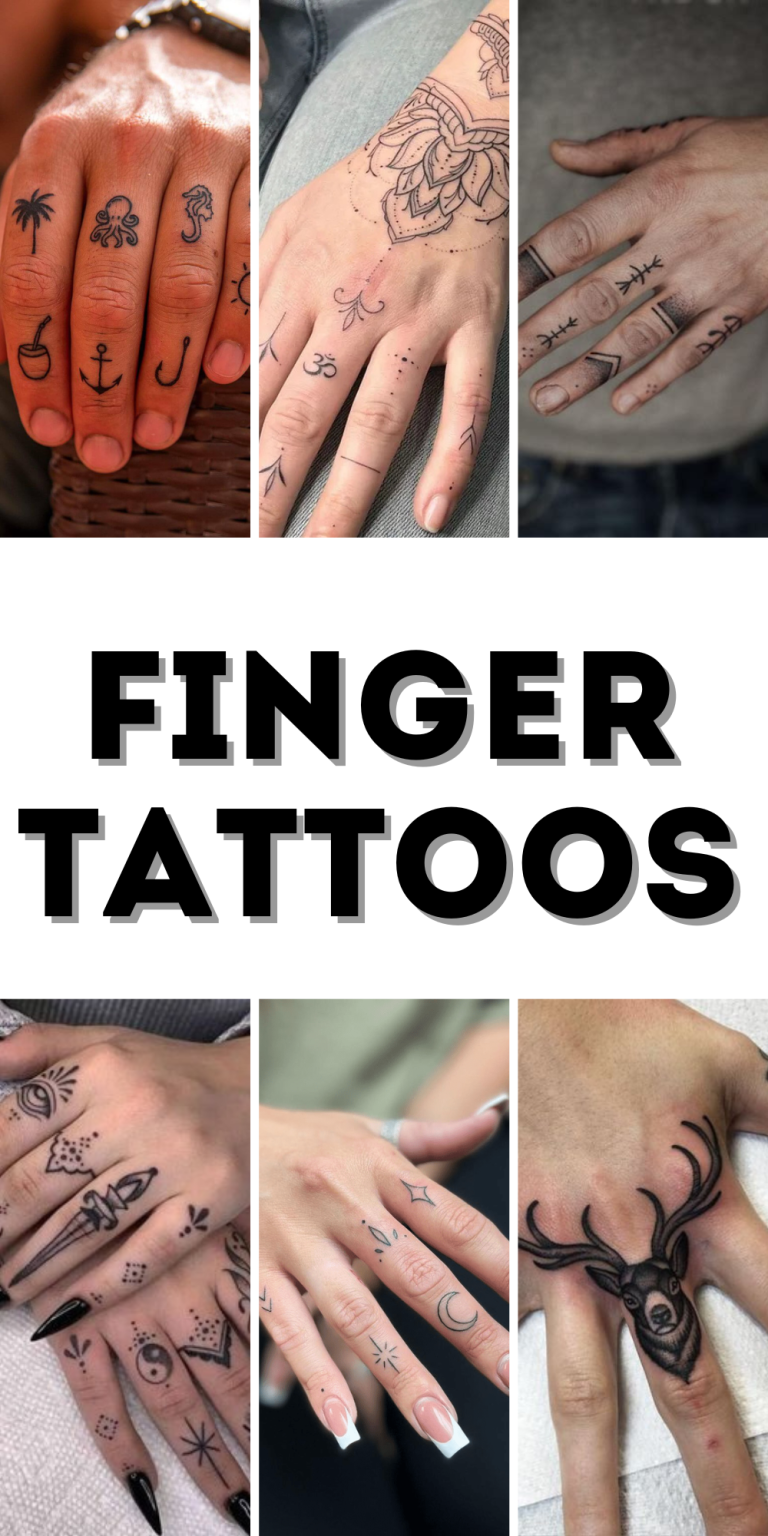 Unique and Meaningful Finger Tattoos for Women and Men: Small, Simple ...