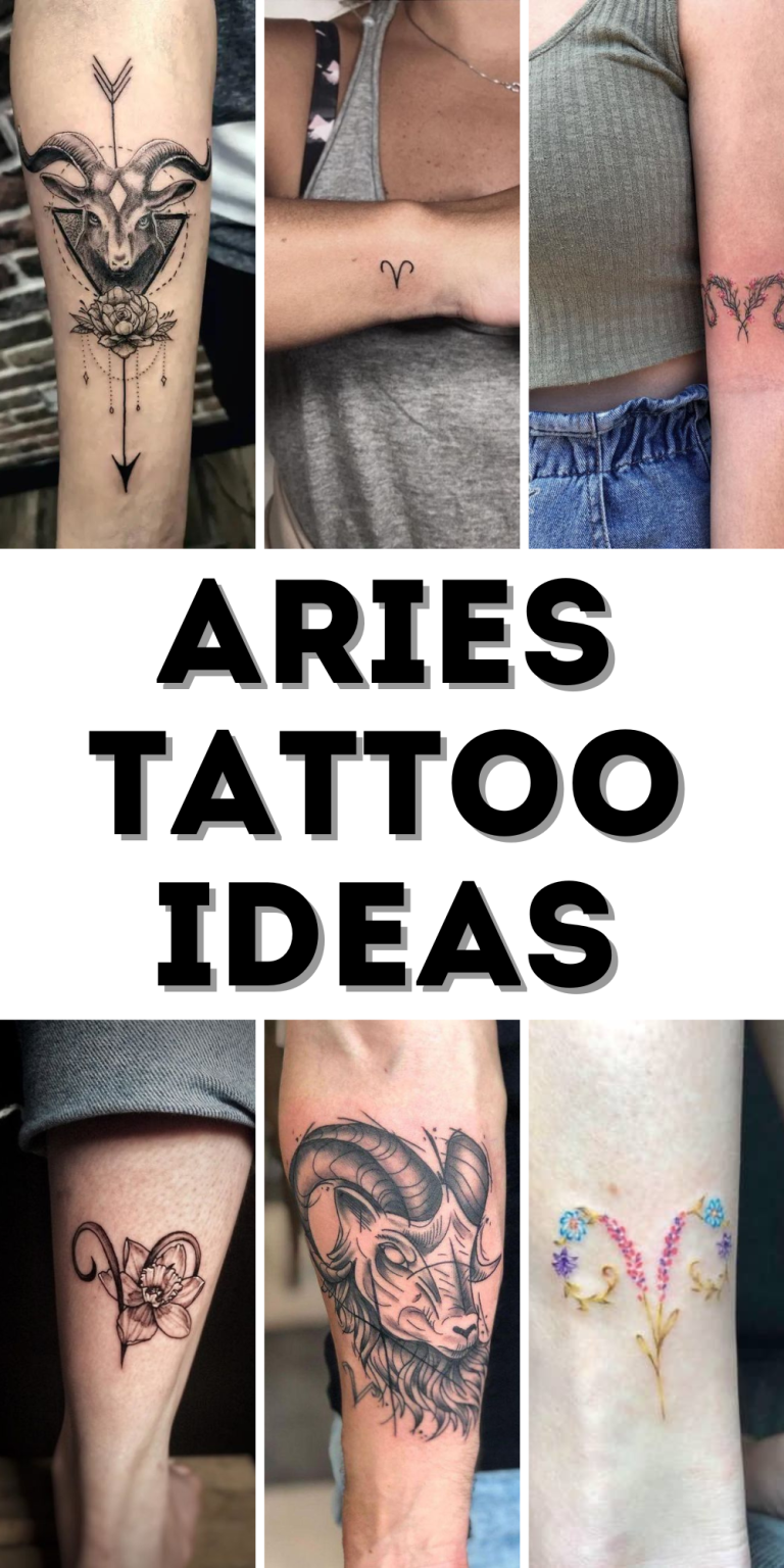 Unique Aries Tattoo Ideas for Men and Women: Small, Minimalist, and ...