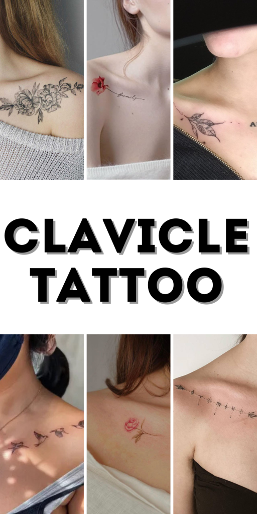 Beautiful Clavicle Tattoo Ideas for Women and Men: Floral, Minimal, and ...