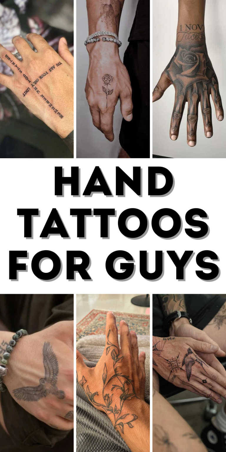 Bold Hand Tattoo Ideas for Men: Aesthetic and Unique Designs Featuring ...