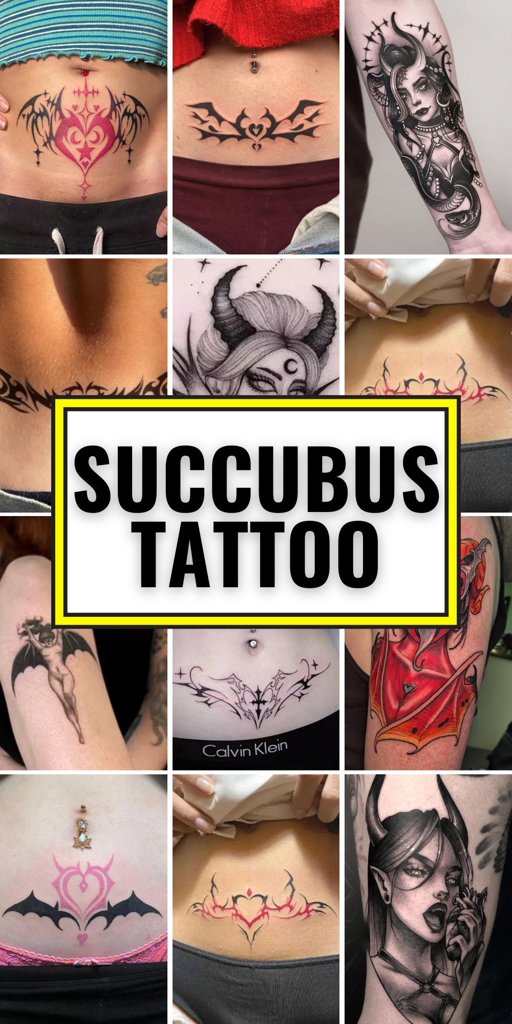 Succubus Tattoo Meanings and Designs: Symbols, Stencil Ideas, and Lower ...