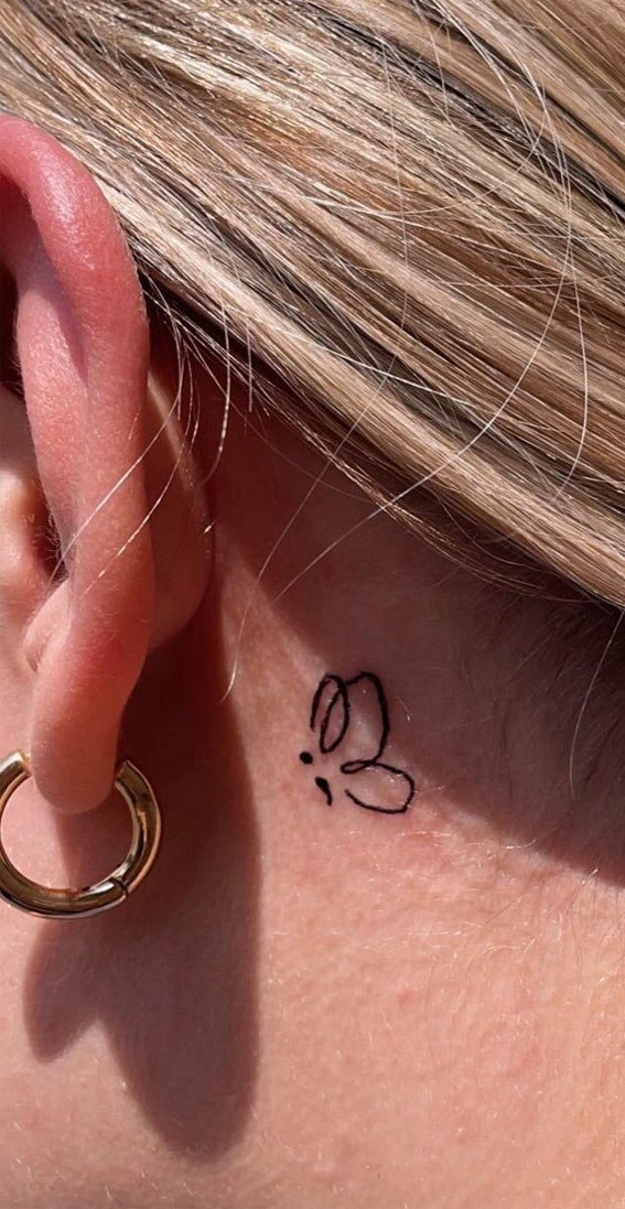 Behind the Ear Tattoo Ideas for Men and Women: Small, Unique, and ...