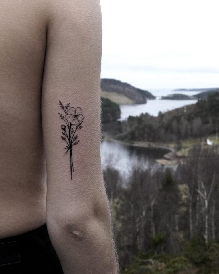 Creative Flower Bouquet Tattoo Ideas for the Arm, Forearm, and Ribs ...