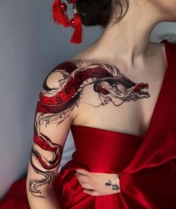 Dark Feminine Tattoo Ideas for Women: Back, Sleeve, Forearm, and Thigh ...