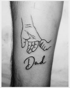 Memorial and Family Tattoos for Dad: Ideas with Kids' Names, Angel ...