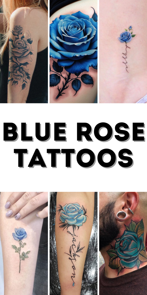 Engaging Blue Rose Tattoos for Women and Men: Designs, Meanings, and ...