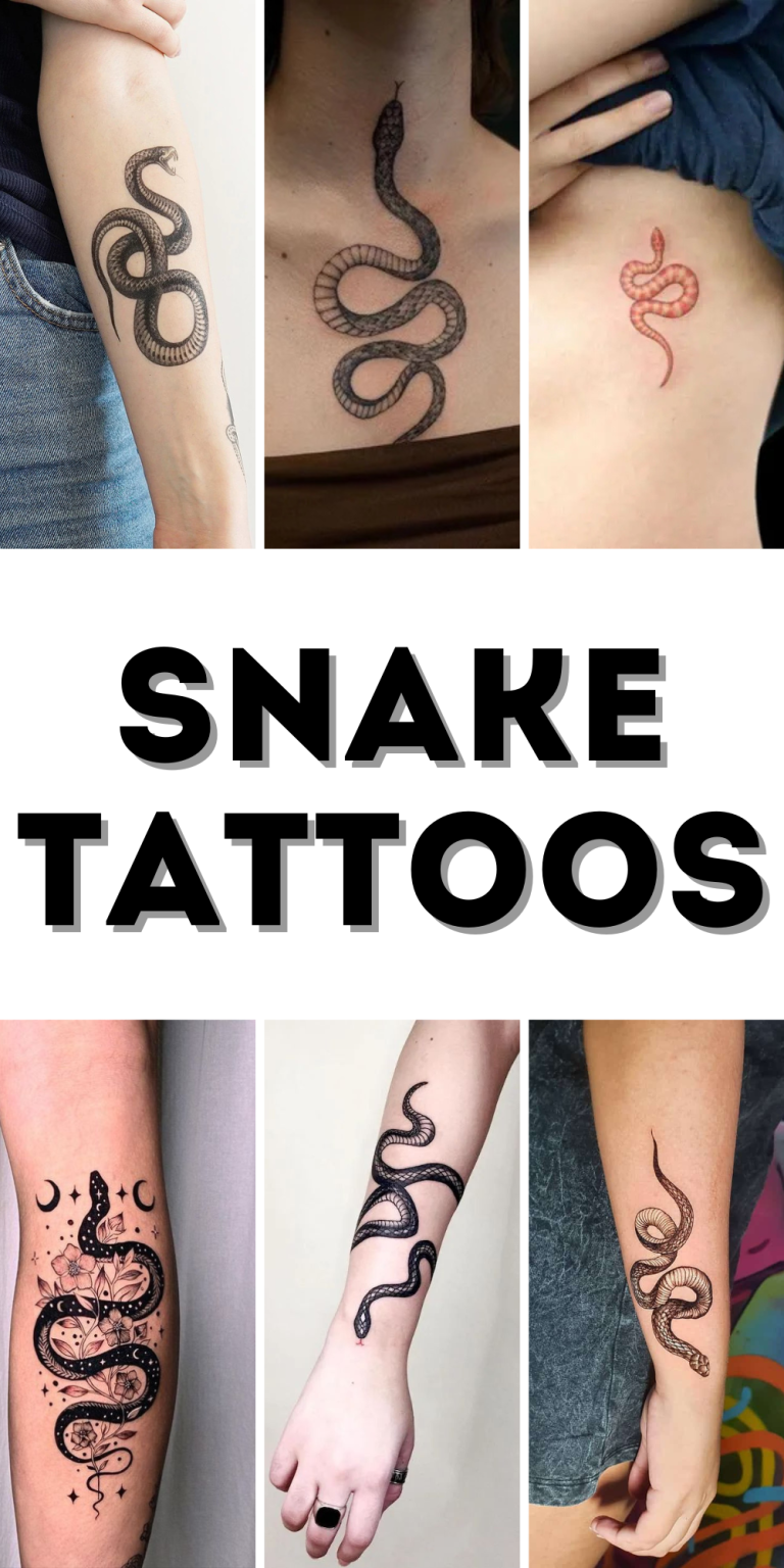 Captivating Snake Tattoos for Men and Women: Designs, Fine Line Ideas ...