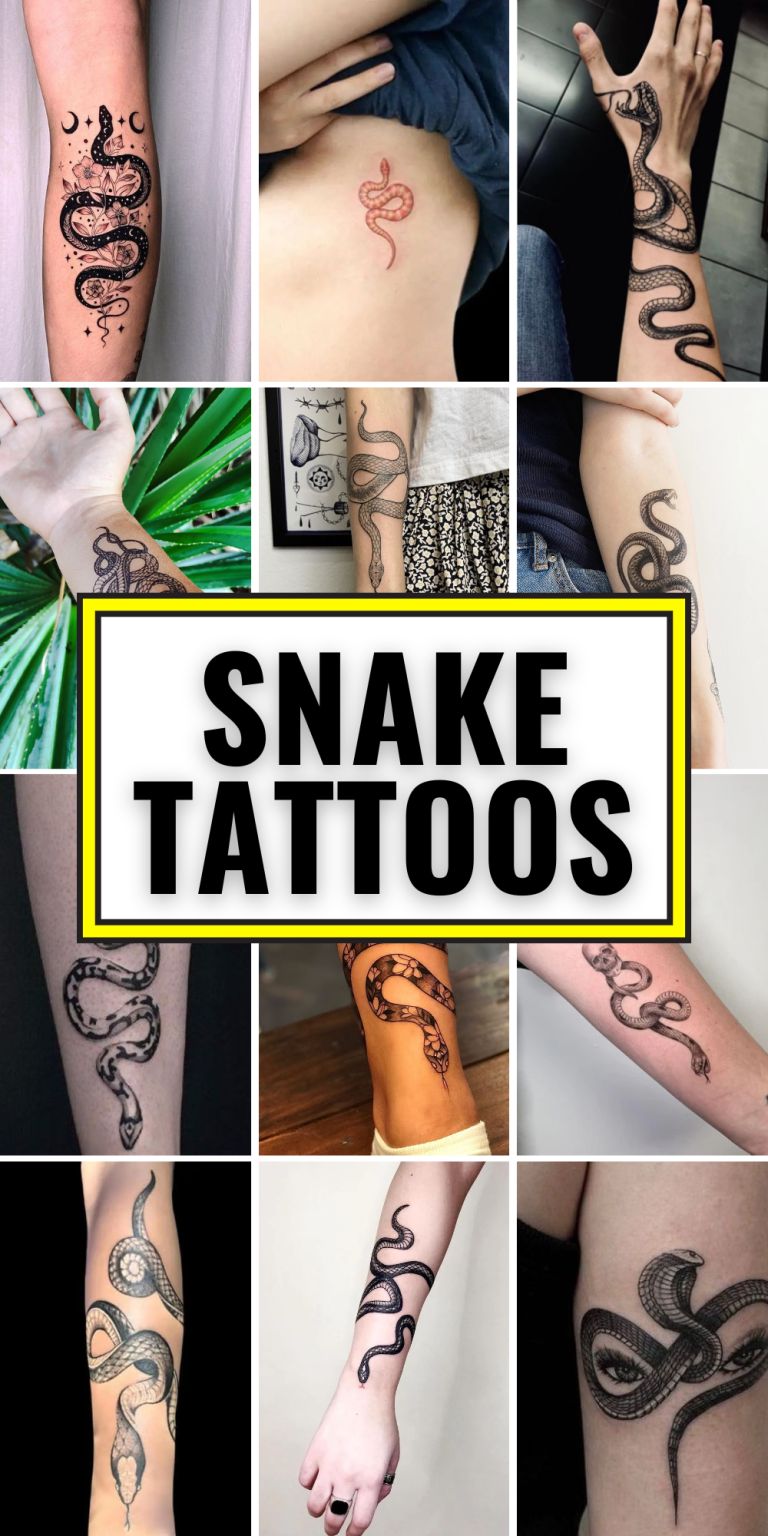 Captivating Snake Tattoos for Men and Women: Designs, Fine Line Ideas ...