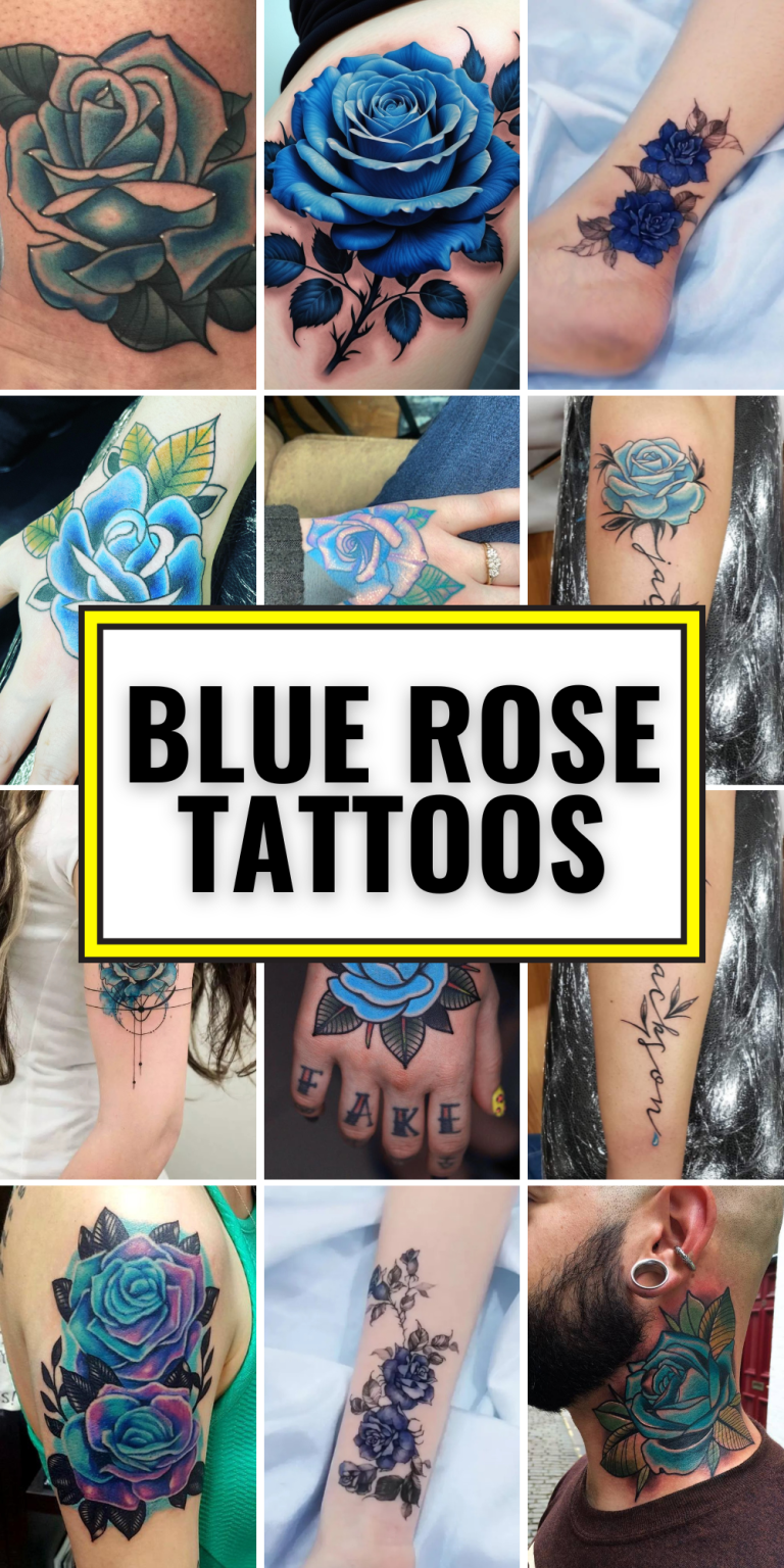 Engaging Blue Rose Tattoos for Women and Men: Designs, Meanings, and ...