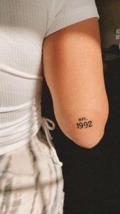 Year tattoo ideas for men and women with meaningful designs for family ...