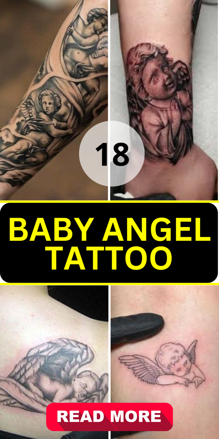 Baby Angel Tattoo Ideas for Men and Women: Designs, Sketches, and ...
