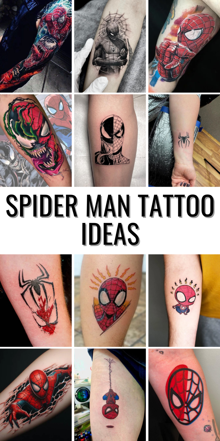 Amazing Spider-Man Tattoo Ideas for Small, Simple, and Colorful Sleeve ...