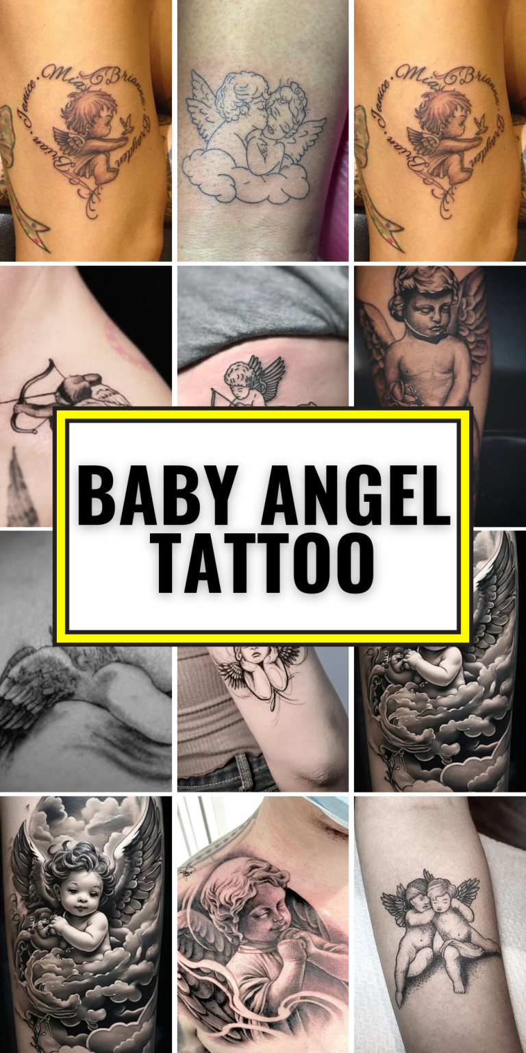 Baby Angel Tattoo Ideas for Men and Women: Designs, Sketches, and ...