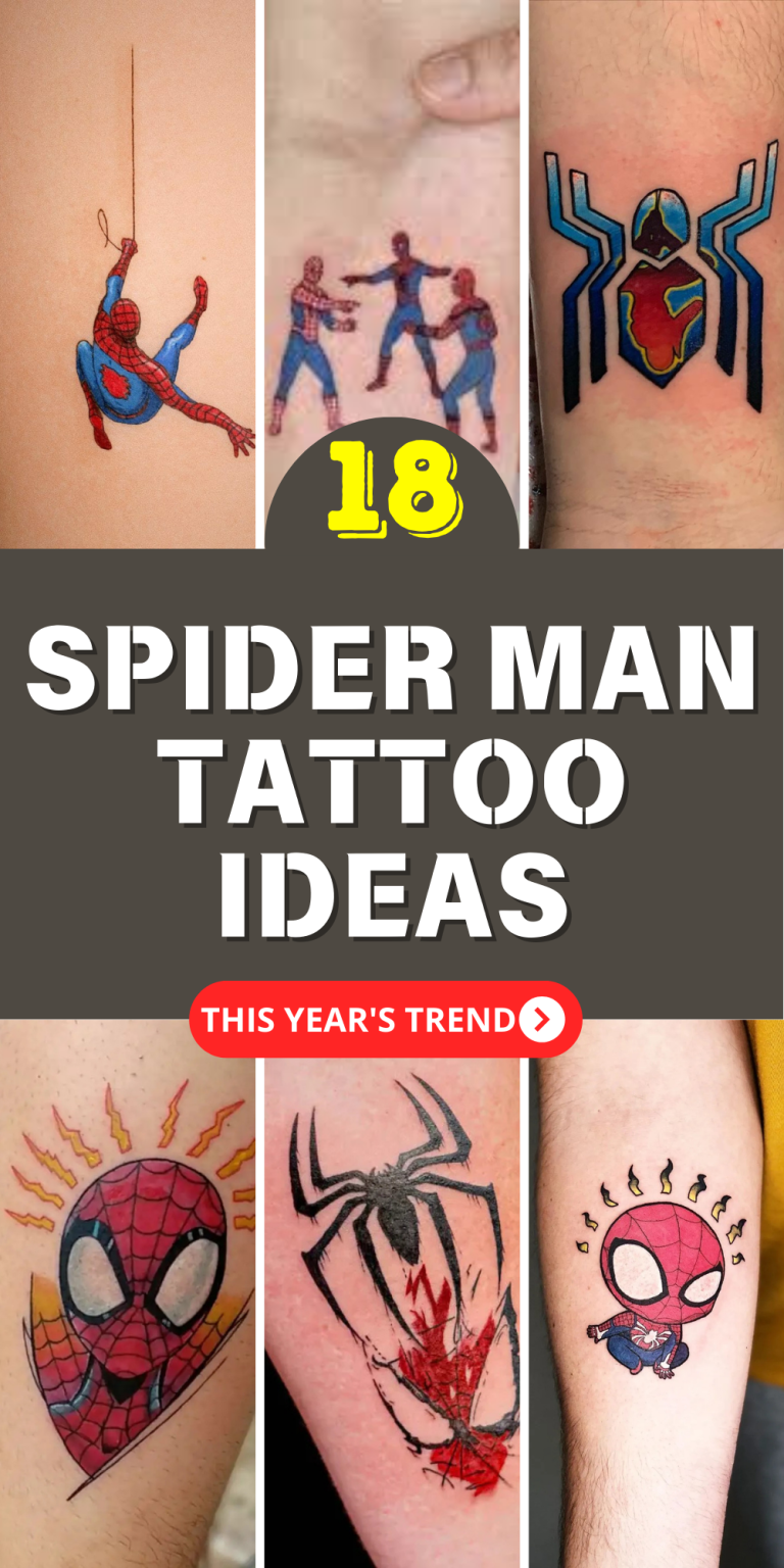Amazing Spider-Man Tattoo Ideas for Small, Simple, and Colorful Sleeve ...