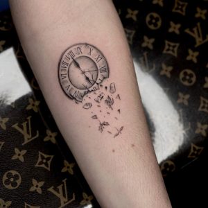 Time tattoo ideas for men and women featuring clocks, roses ...