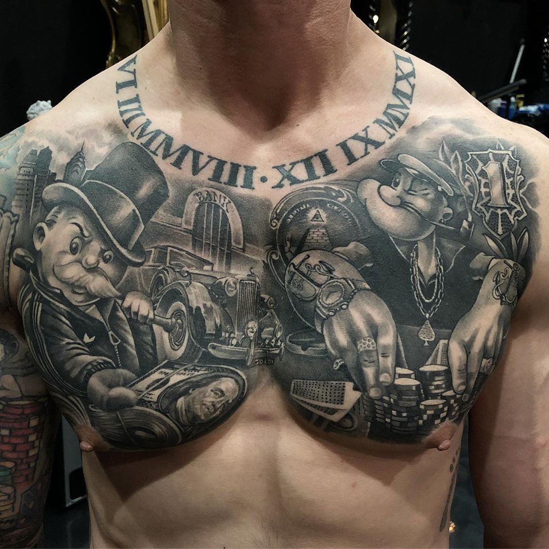 Monopoly Man Tattoo Design Ideas for Sleeves, Hand, and Unique Stencil ...