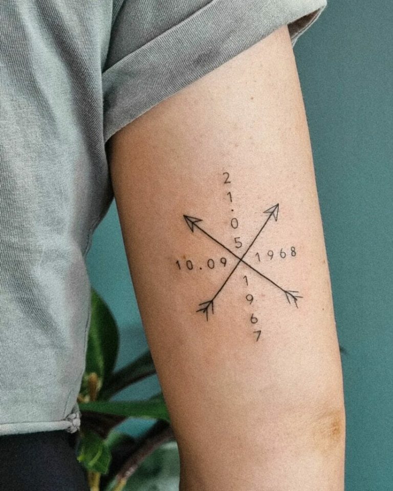 Creative Birth Date Tattoo Ideas for Men and Women: Unique Designs with Numbers and Fonts