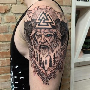 Odin Tattoo Design Ideas Inspired by Norse Mythology and Viking Symbols