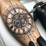 Time tattoo ideas for men and women featuring clocks, roses ...