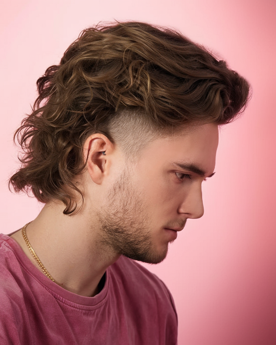 Modern Mullet Fade 2025: 27 Ideas For Men With Beard, Short, Long ...