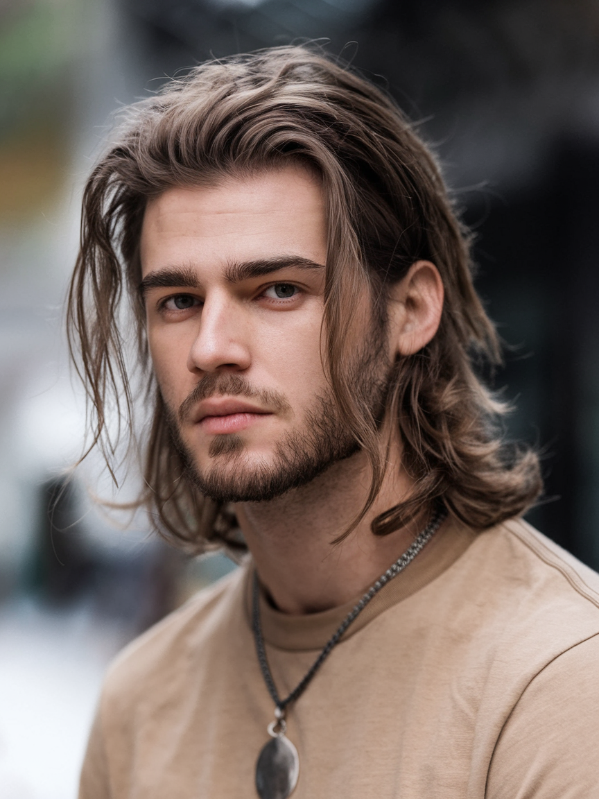 25 Long Hairstyles For Men 2025 With Curly, Straight, Wavy Hair, Beard ...