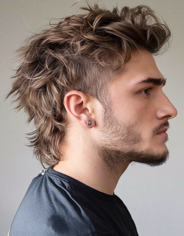 Short Wolf Cut For Men 2025: 23 Ideas For Wavy, Straight, Shaggy, Curly ...