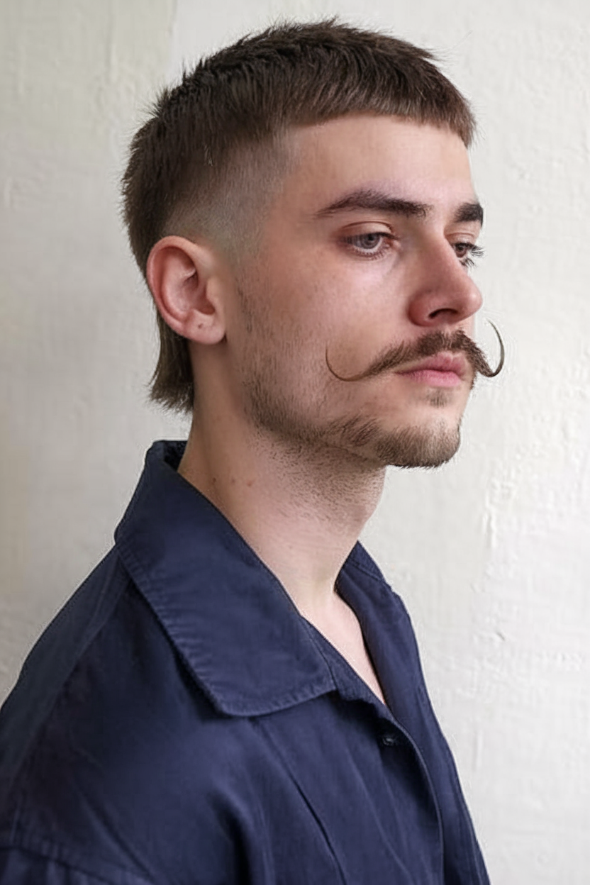 Modern Mullet Fade 2025: 27 Ideas For Men With Beard, Short, Long ...