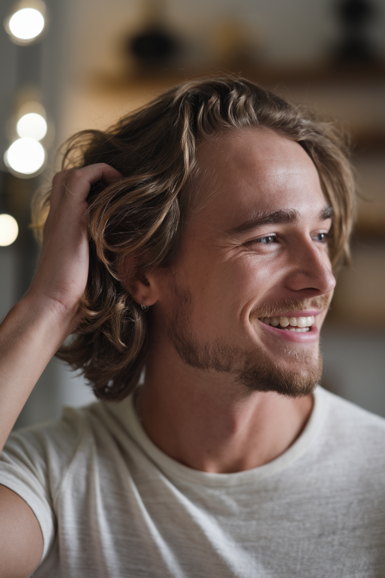 25 Long Hairstyles For Men 2025 With Curly, Straight, Wavy Hair, Beard ...