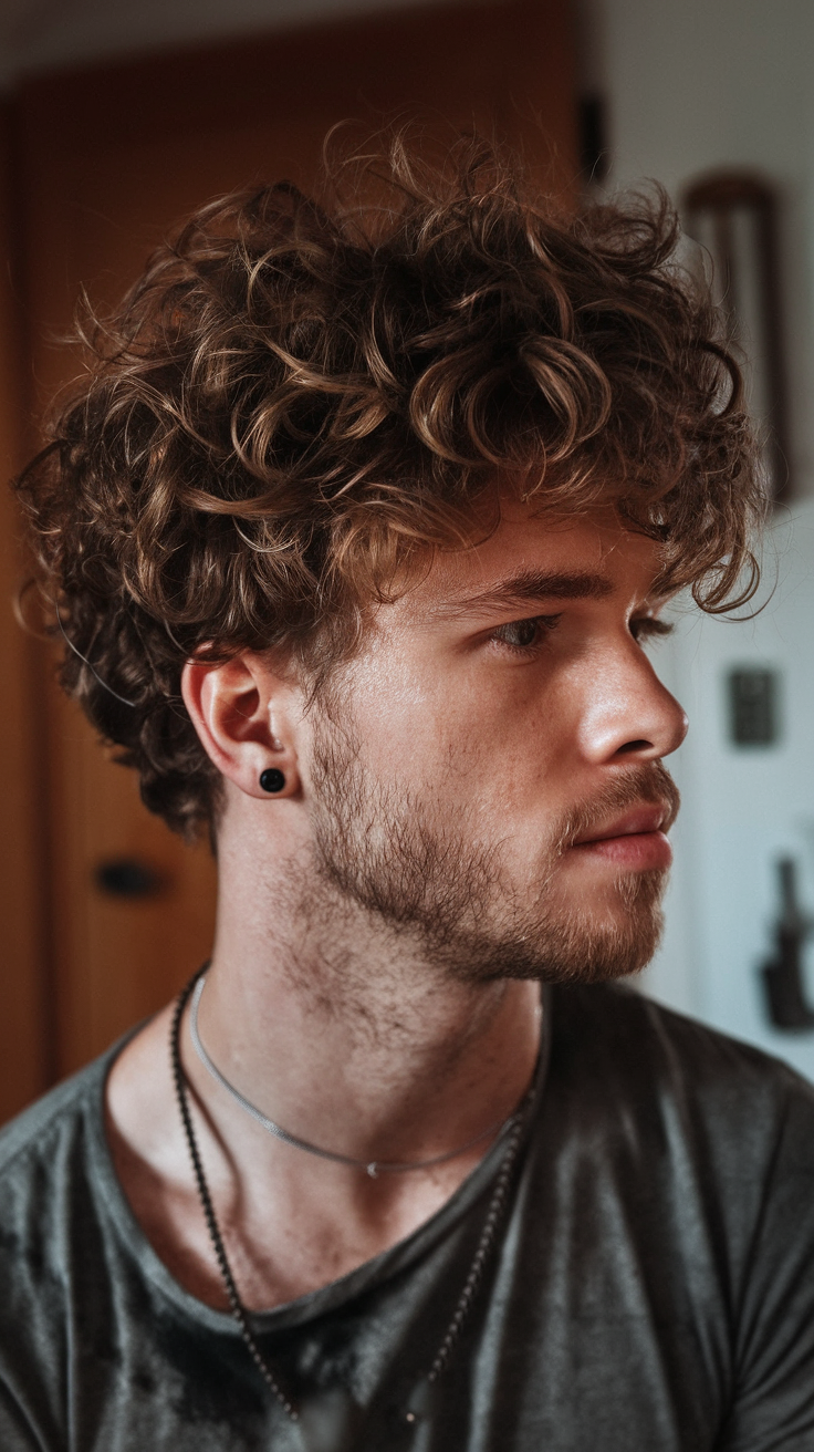 25 Curly Hairstyles For Men 2025 For Long, Thick, Short, Medium Length ...