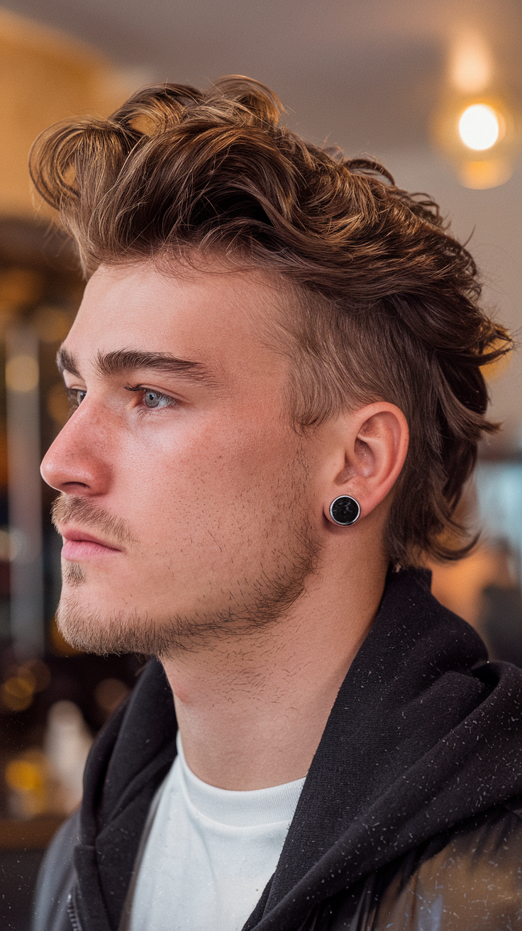Modern Mullet Fade 2025: 27 Ideas For Men With Beard, Short, Long ...