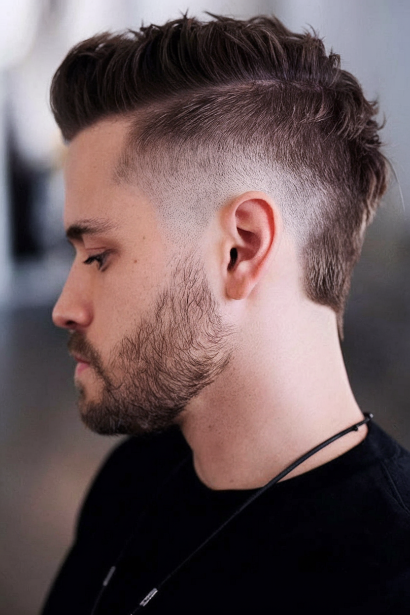 Short Mullet For Mens 2025: 21 Ideas Including Fade, Shaved Sides, Wolf ...