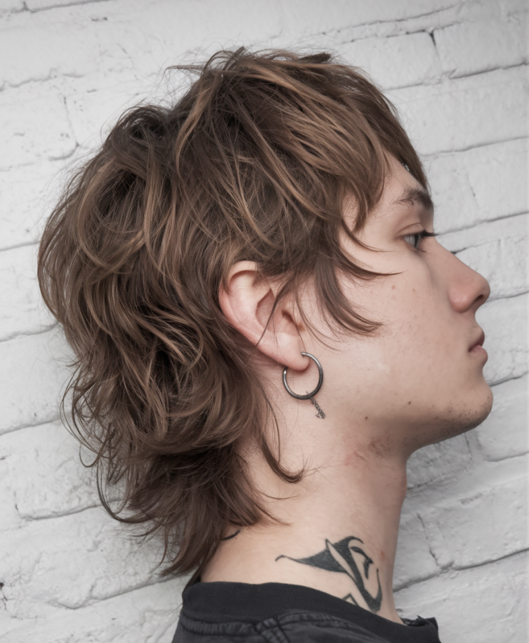 Short Wolf Cut For Men 2025: 23 Ideas For Wavy, Straight, Shaggy, Curly ...