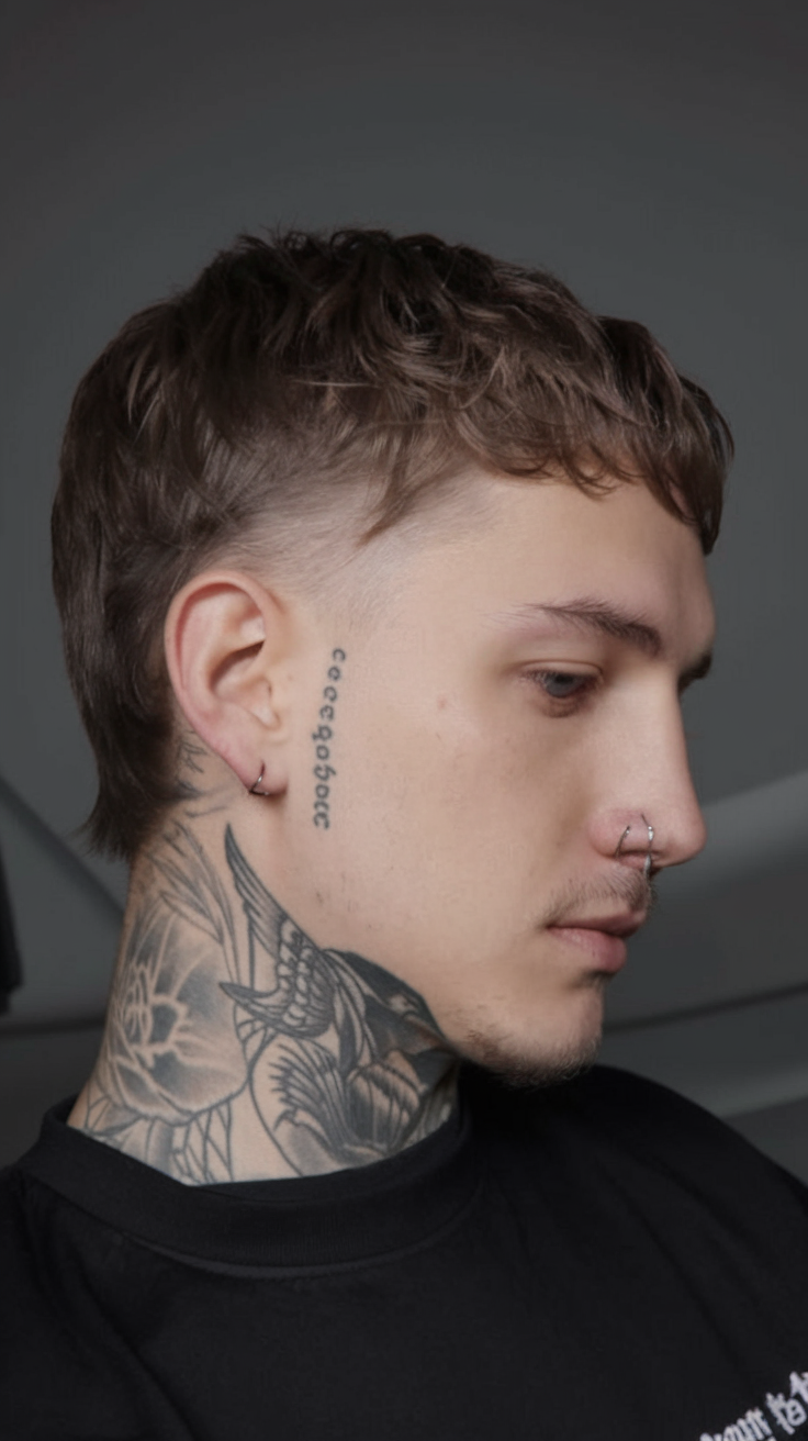 Short Mullet For Mens 2025: 21 Ideas Including Fade, Shaved Sides, Wolf ...