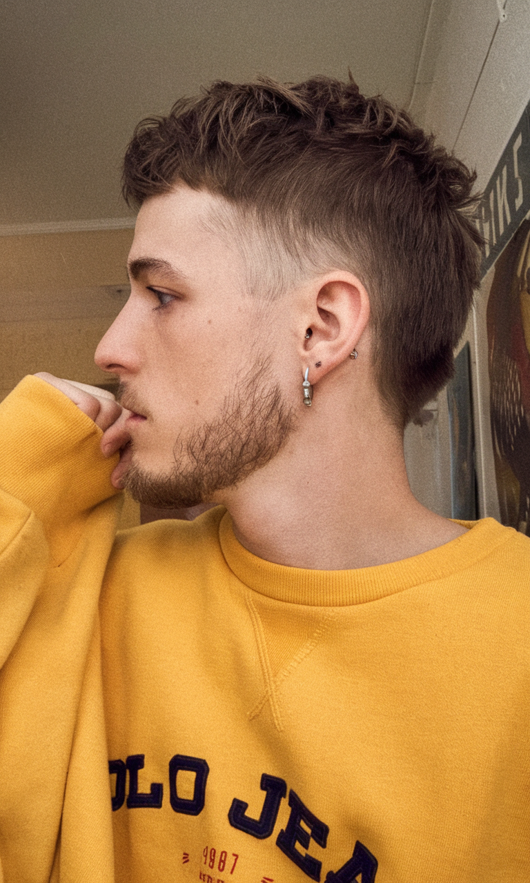 Short Mullet For Mens 2025: 21 Ideas Including Fade, Shaved Sides, Wolf ...